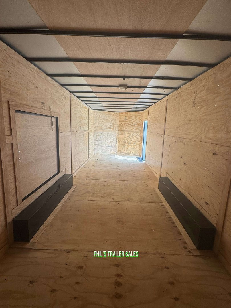 New 2025 8.5X28 CAR HAULER WITH ESCAPE DOOR Cargo / Enclosed Trailer ...