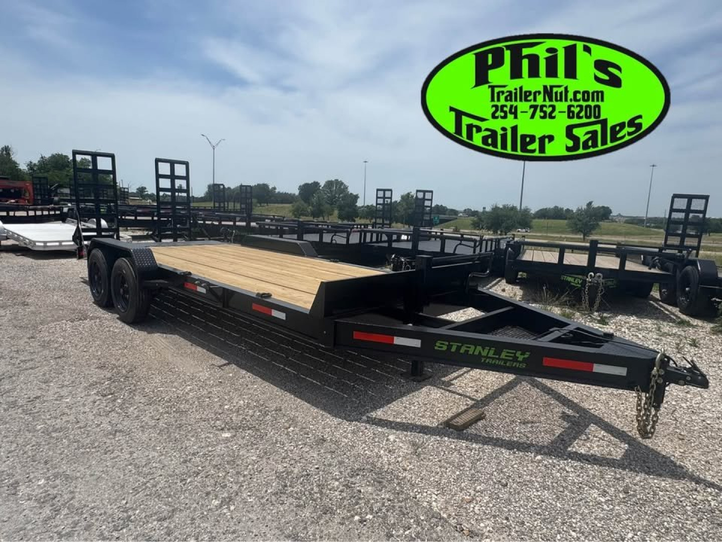 New 2025 Stanley Trailers 20' EQUIPMENT TRAILER STAND UP RAMPS 8K AXLES Equipment Trailer for ...