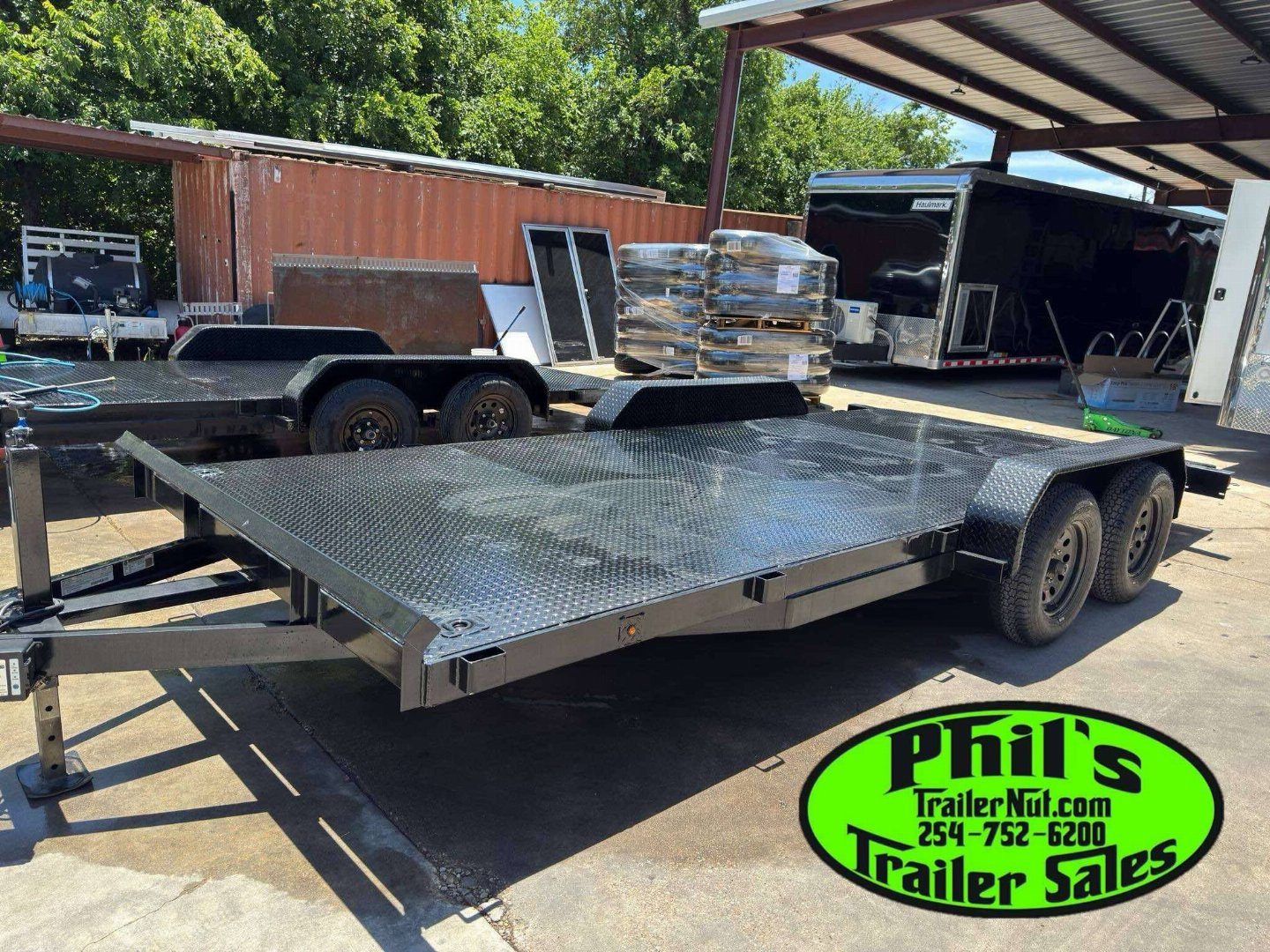 New 18' STEEL DECK OPEN CAR HAULER Utility Trailer