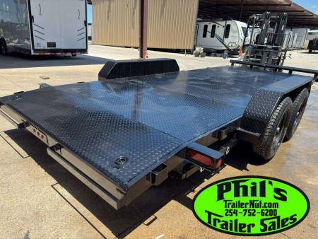 New 18' STEEL DECK OPEN CAR HAULER Utility Trailer for sale in Robinson, TX