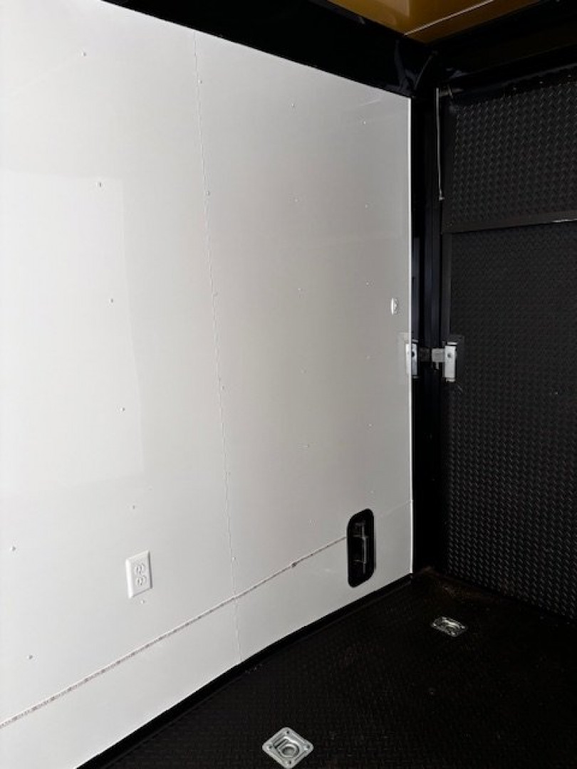 New 2025 8.5X28 RACE TRAILER-ESC DOOR-90" INTERIOR HEIGHT-CABINETS-A/C ...