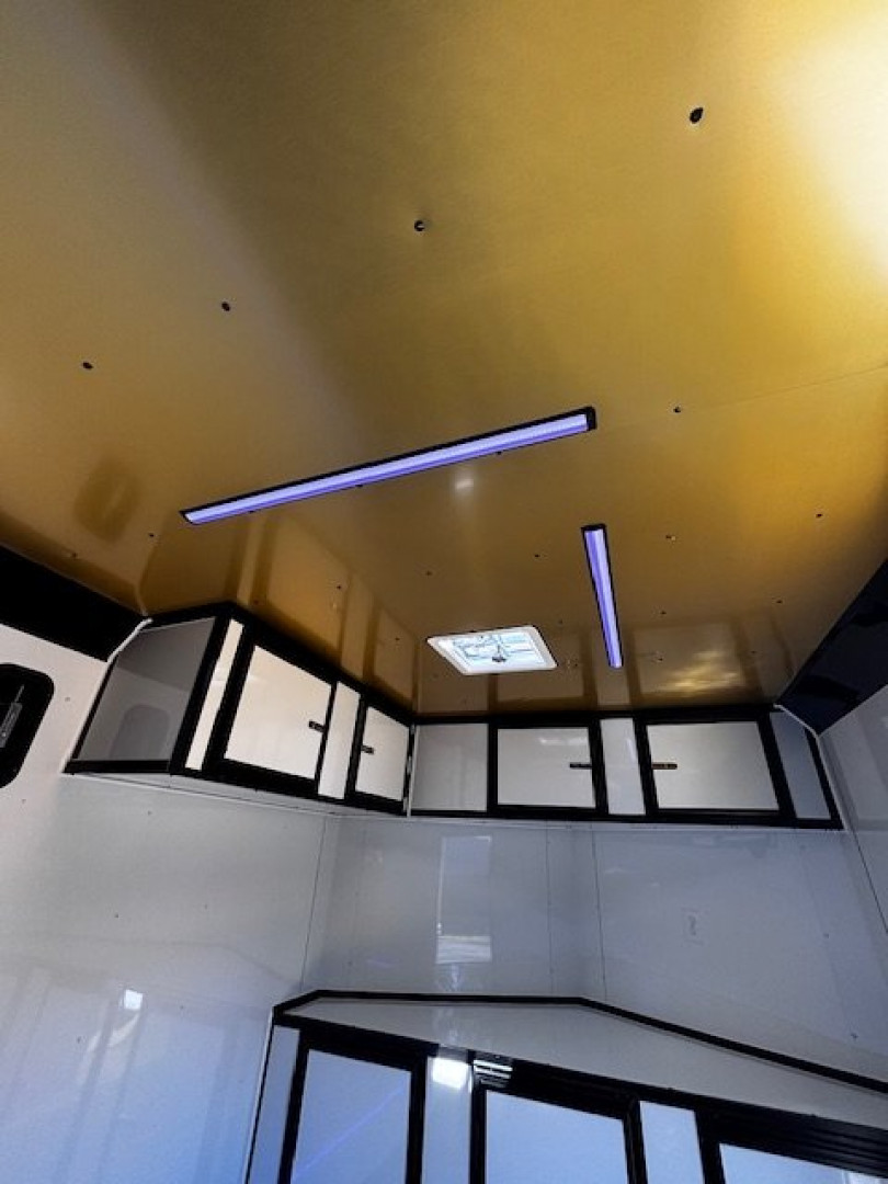 New 2025 8.5X28 RACE TRAILER-ESC DOOR-90" INTERIOR HEIGHT-CABINETS-A/C ...