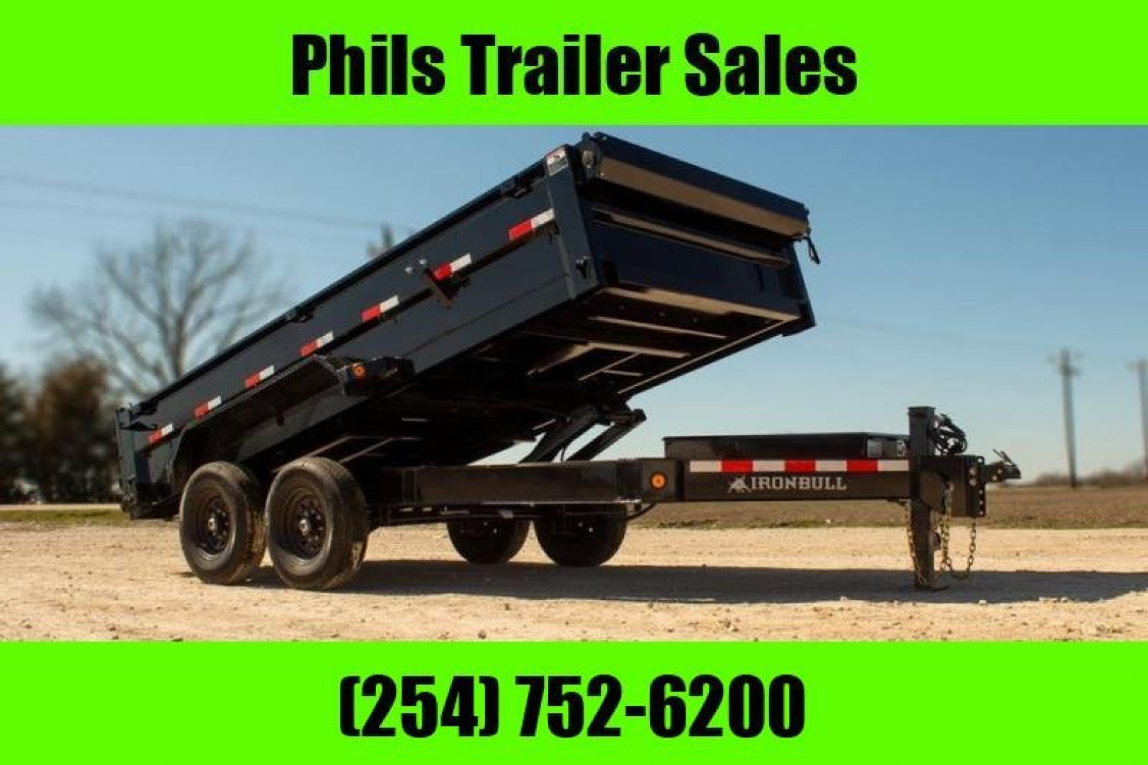 New Iron Bull 83x16 DUMP TRAILER POWDER COATED WITH TARP AND RAMP 2 ...