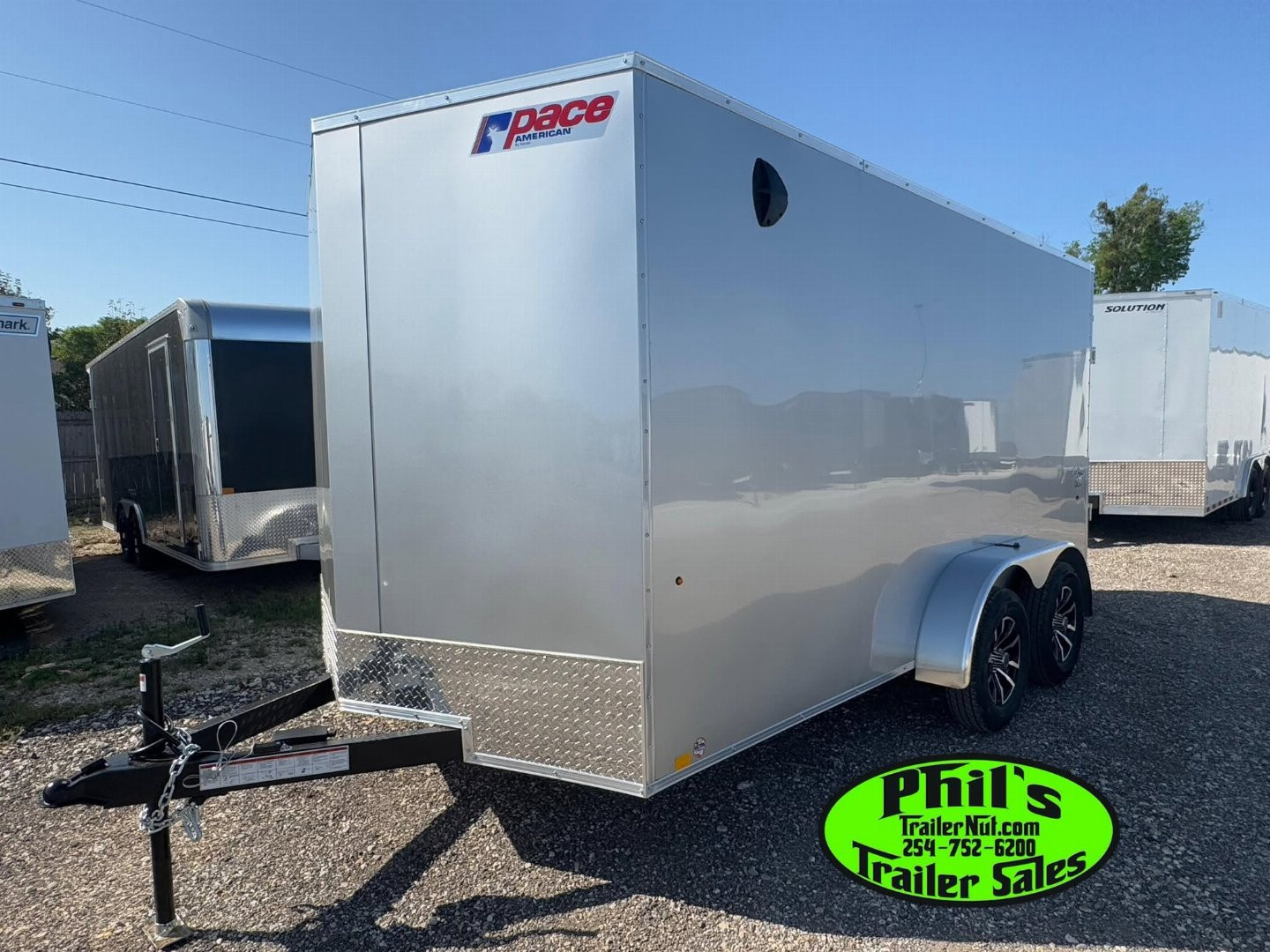 New 2025 Pace American 7X14 Cargo / Enclosed Trailer SCREWLESS EXTERIOR ...