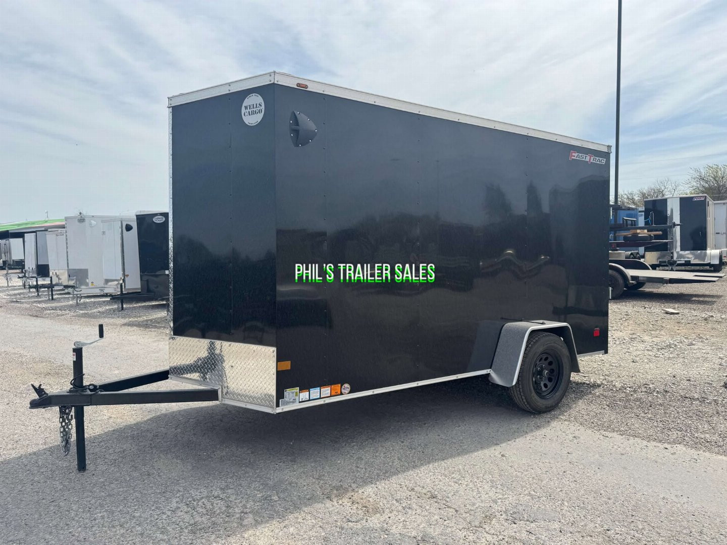 New WELLS CARGO FAST TRACK 6X12 6' 6 INTERIOR Enclosed Cargo Trailer D ...