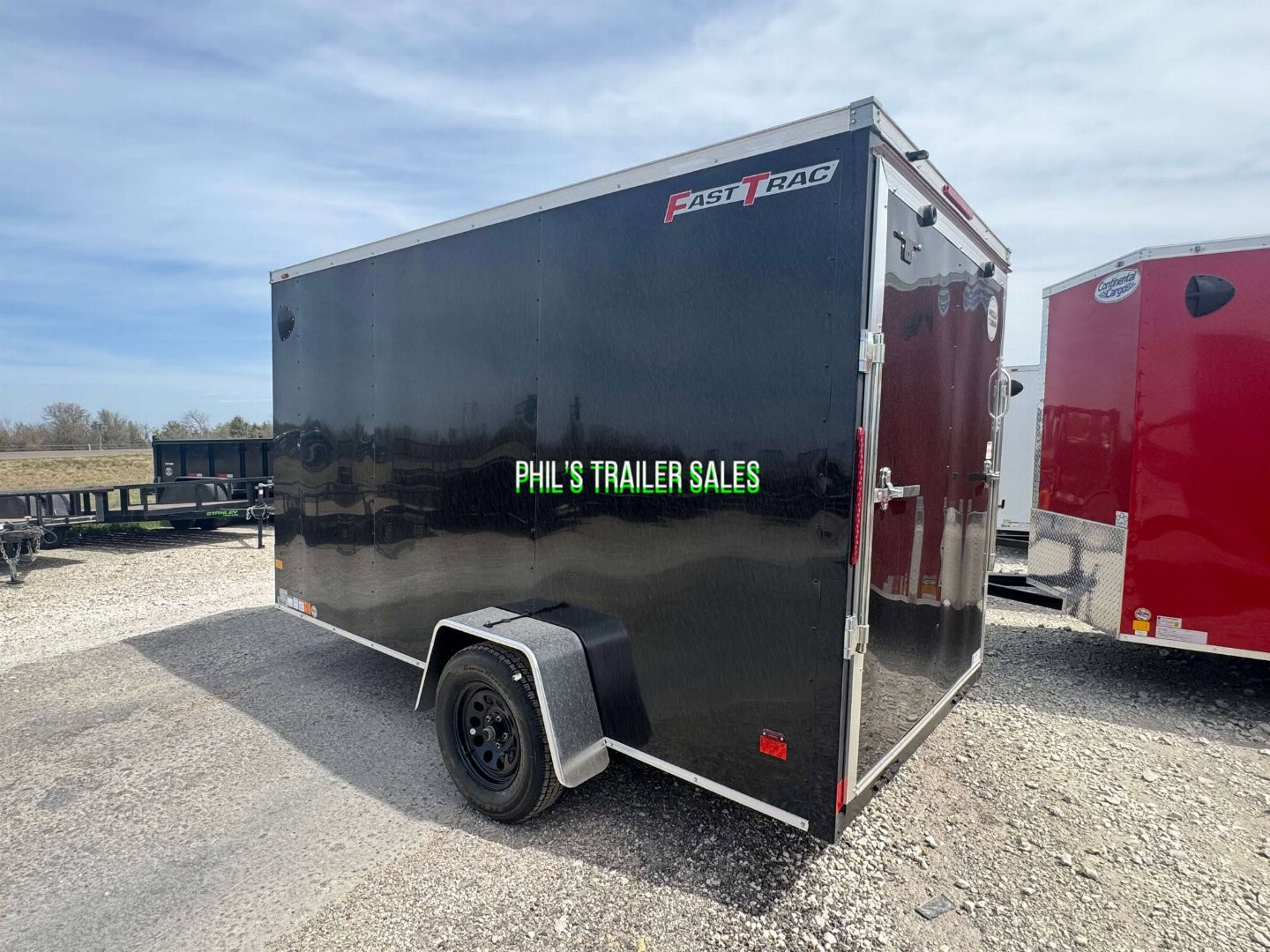 New WELLS CARGO FAST TRACK 6X12 6' 6 INTERIOR Enclosed Cargo Trailer D ...