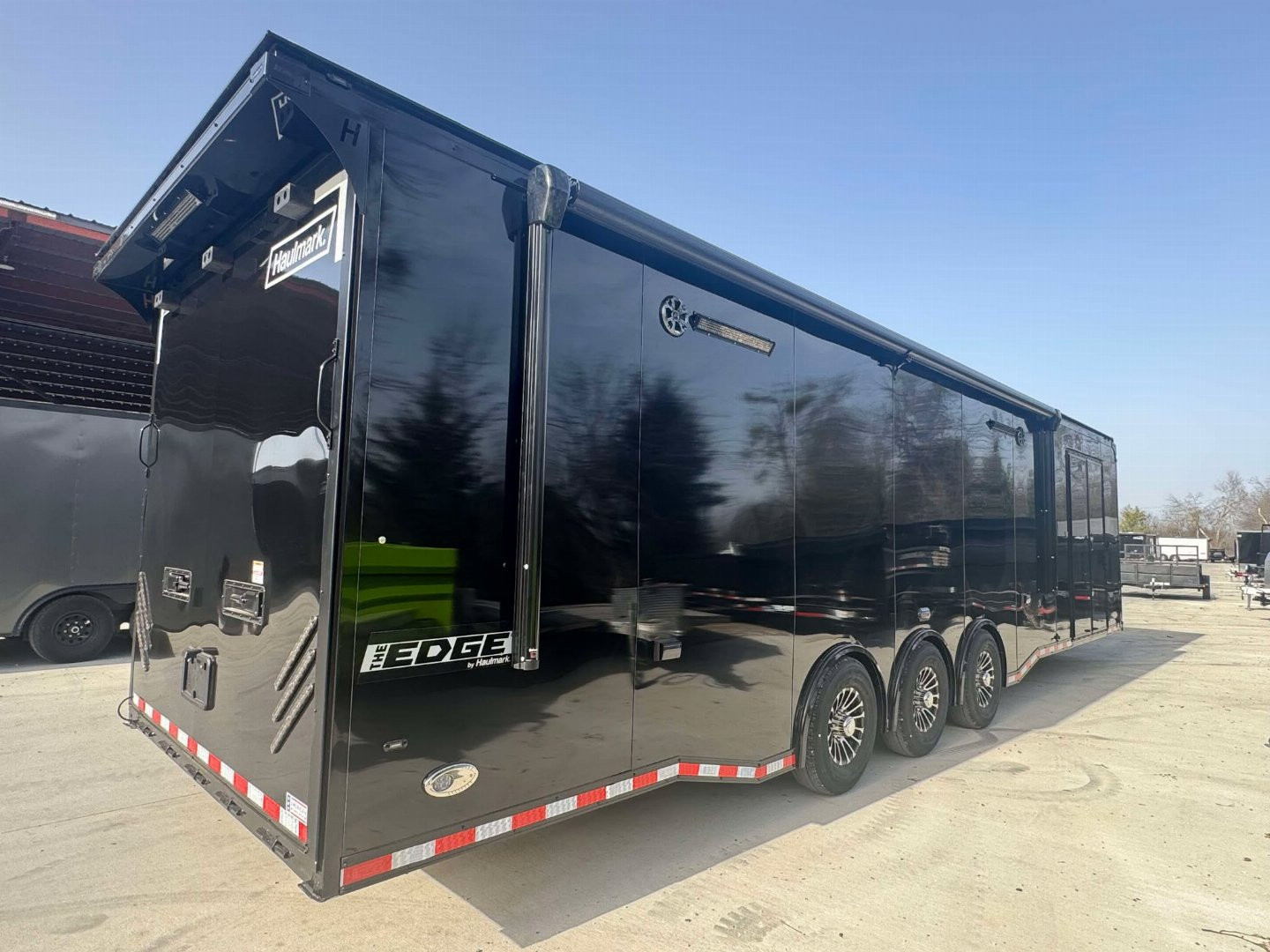 New Haulmark NEW 85X34 EDGE ENCLOSED RACE TRAILER ELECTRIC AWNING CAR ...