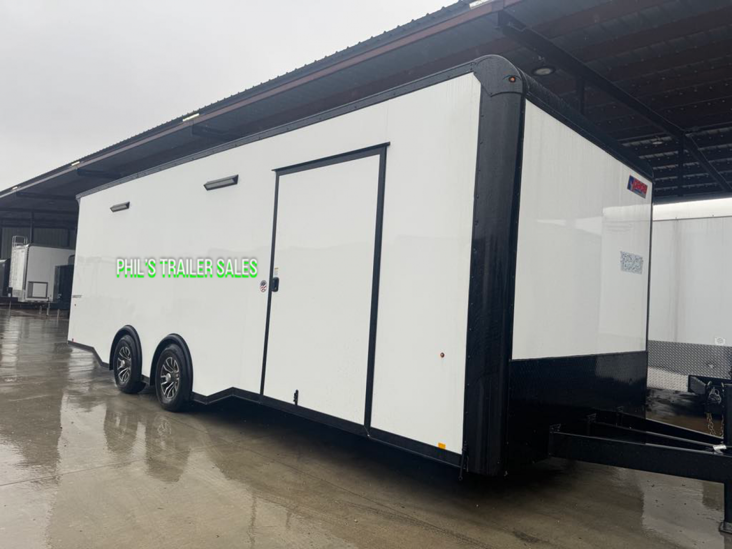New Pace American 8.5 X24 CARGO SPORT Car / Racing Trailer ESCAPE DOOR ...
