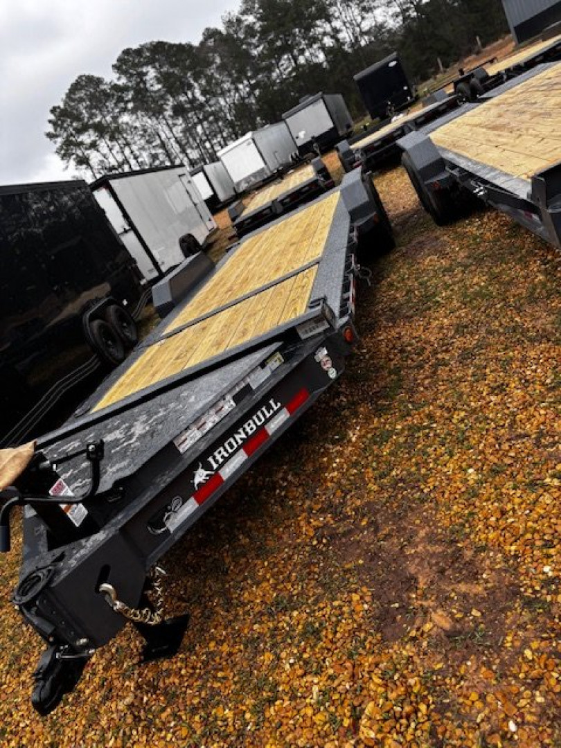 New 2025 Iron Bull 83"x22' 14k Tilt Deck Equipment Hauler w/ Tool Box
