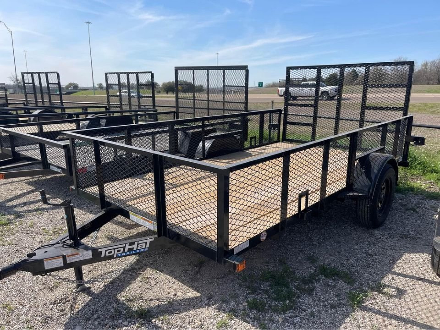New Top Hat Trailers 83X14 UTILITY TRAILER EXPANDED METAL SIDES Utility ...