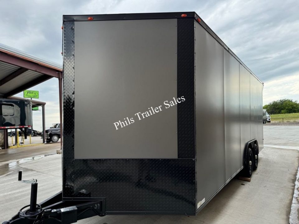 New 8.5X24 BLACKOUT PACKAGE ALUMINUM WHEELS Cargo / Enclosed Trailer 7 ...