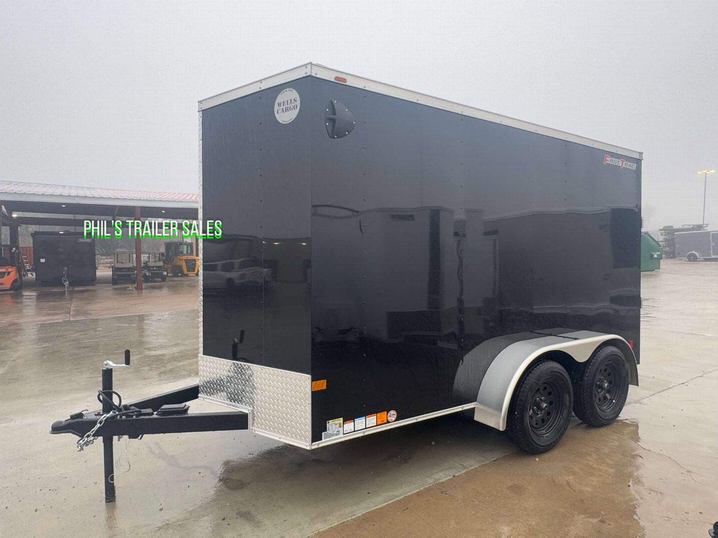 New WELLS CARGO FAST TRACK 6X12 6' 6 INTERIOR Enclosed Cargo Trailer D ...