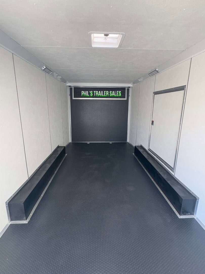 New 2025 Pace American 8.5 X24 CARGO SPORT Car / Racing Trailer ESCAPE DOOR SPREAD AXLES