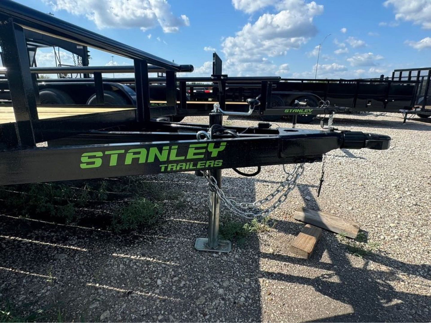 New Stanley Trailers 83X14 PIPE TOP OPEN TRAILER Utility Trailer SLIDE ...
