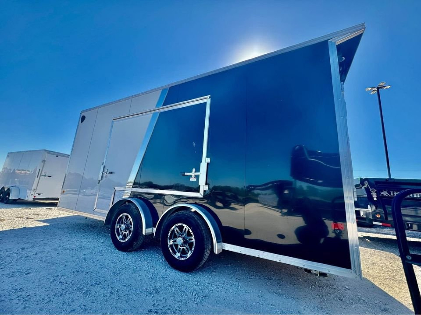 New 2024 E-Z Hauler 7.5X18 UPGRADED 5200LB TORSION AXLES ESCAPE DOOR EXTRA HEIGHT 7'8'' INTEIROR ...