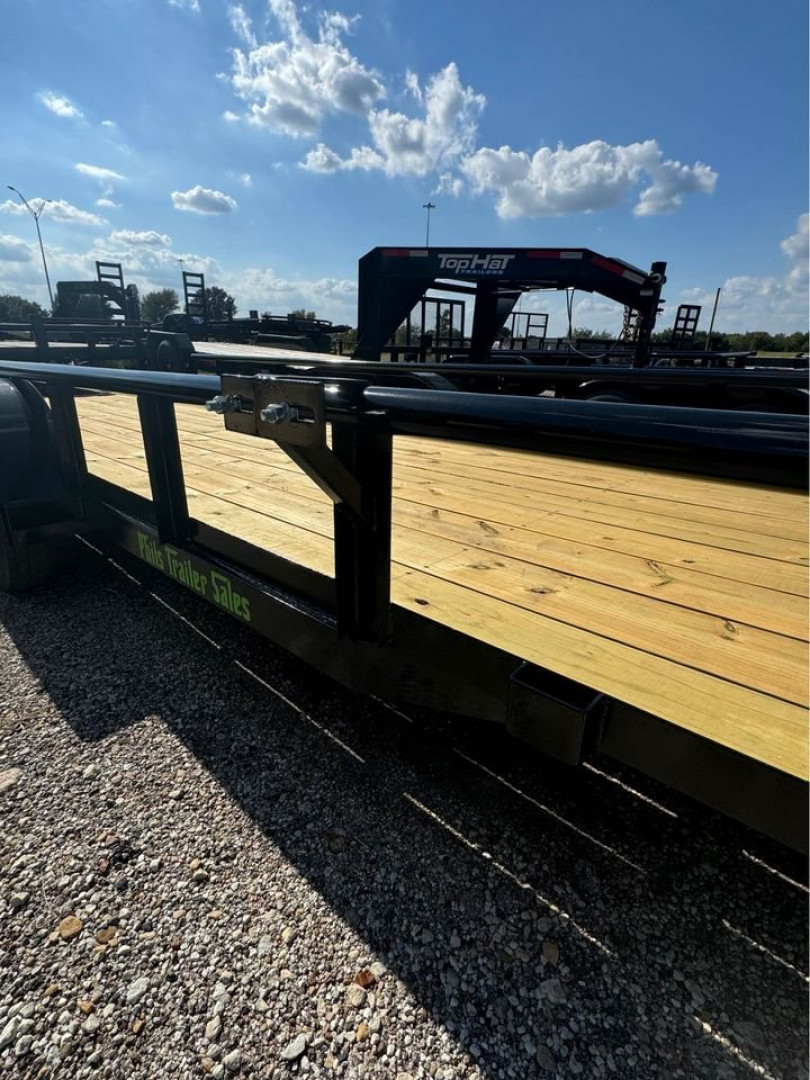New Stanley Trailers 83X16 PIPE TOP OPEN TRAILER Utility Trailer SLIDE ...