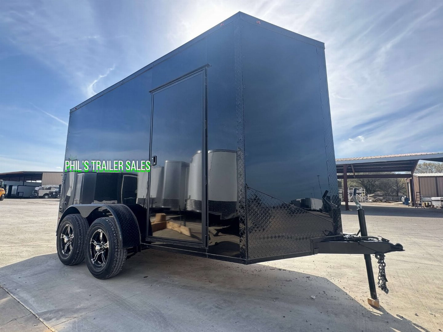 New 6X12 TANDEM AXLE Cargo / Enclosed Trailer ALUMINUM WHEELS ...