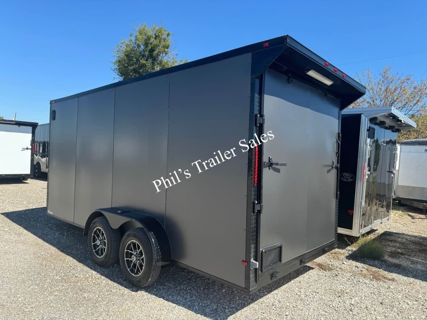 New 2026 7X16 Cargo / Enclosed Trailer SCREWLESS .080 EXTERIOR REAR ...