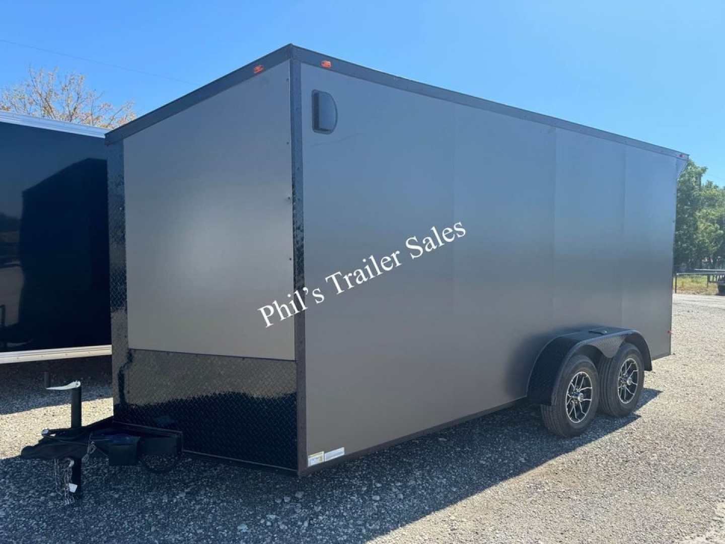 New 2025 7X16 Cargo / Enclosed Trailer REAR WING & ALUMINUM WHEELS ...