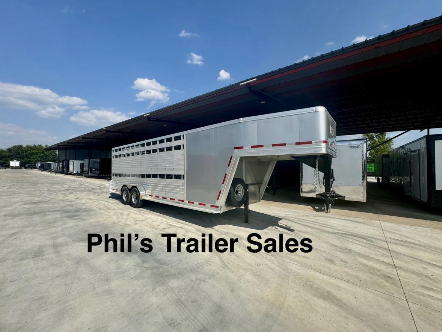New 2024 Frontier Trailers 24' GOOSENECK STOCK / HORSE COMBO TRAILER ...