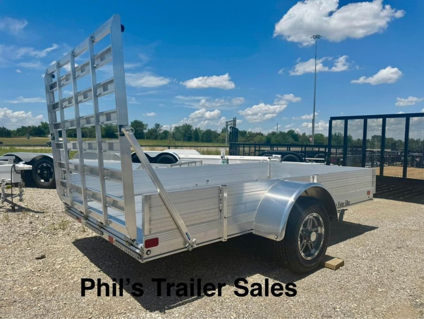New 2024 Mission ALL ALUMINUM 10' TRAILER WITH GATE & SOLID SIDES ...