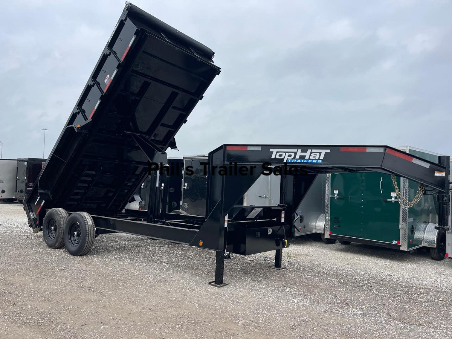 New 2024 TOP HAT Gooseneck TRAILERS DUMP TRAILER 16' FT 2' SIDE WALLS ...