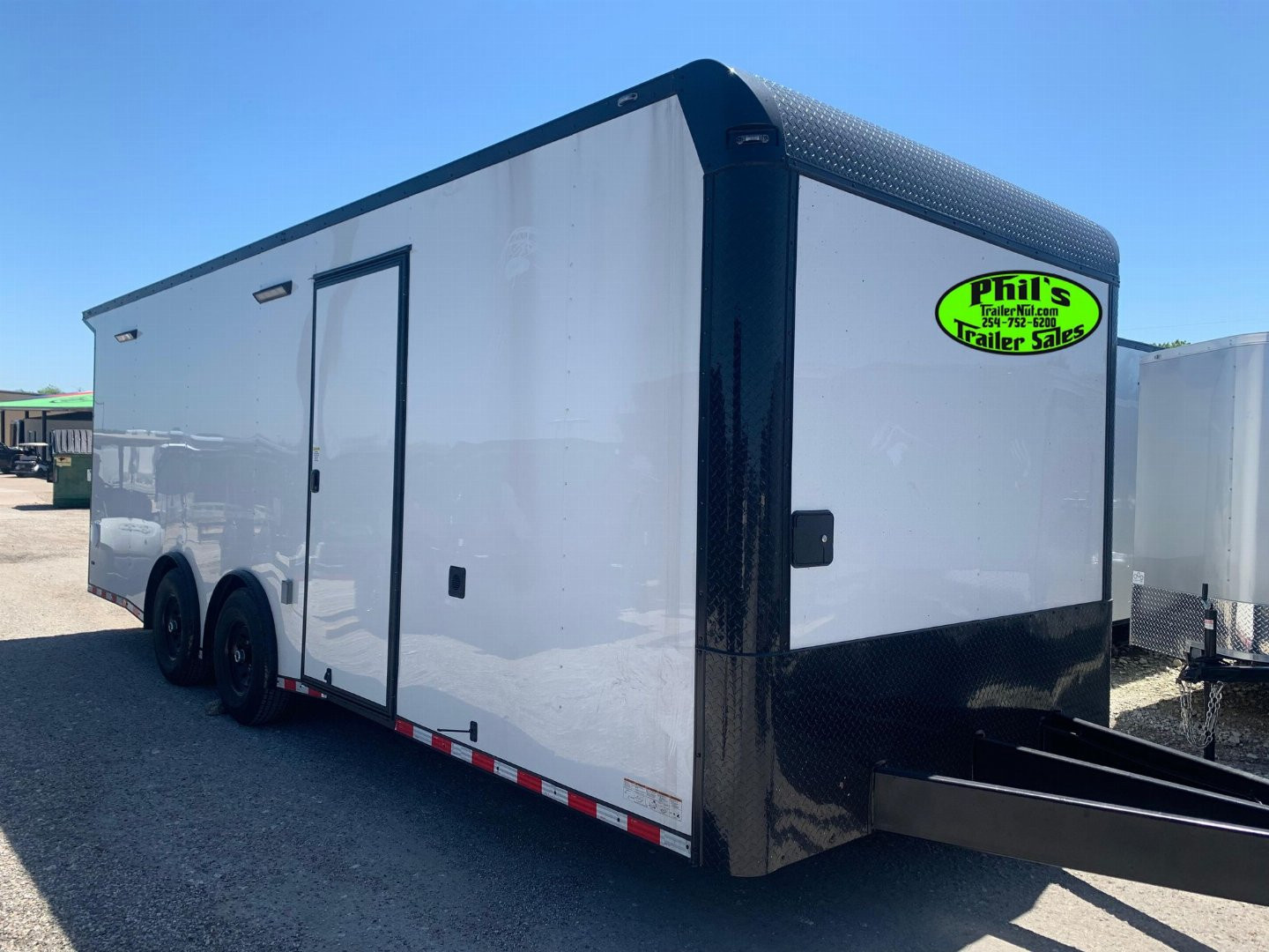 New 8.5X24 Car / Racing Trailer BATHROOM PACKAGE Car Hauler ESC DOOR ...