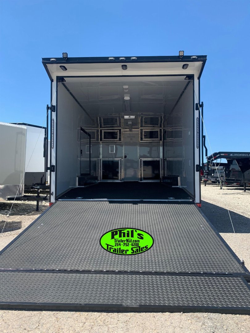 New 8.5X24 Car / Racing Trailer BATHROOM PACKAGE Car Hauler ESC DOOR ...