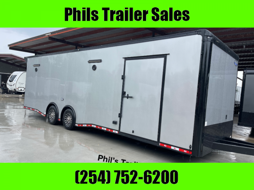 New CONTINENTAL CARGO 28' ENCLOSED RACE TRAILER UTV MOTORCYCLE TRAILER ...