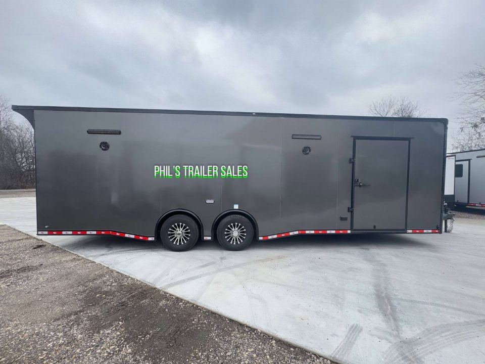 New CONTINENTAL CARGO NEW 85X28 ENCLOSED CAR RACE TRAILER CAR HAULER ...