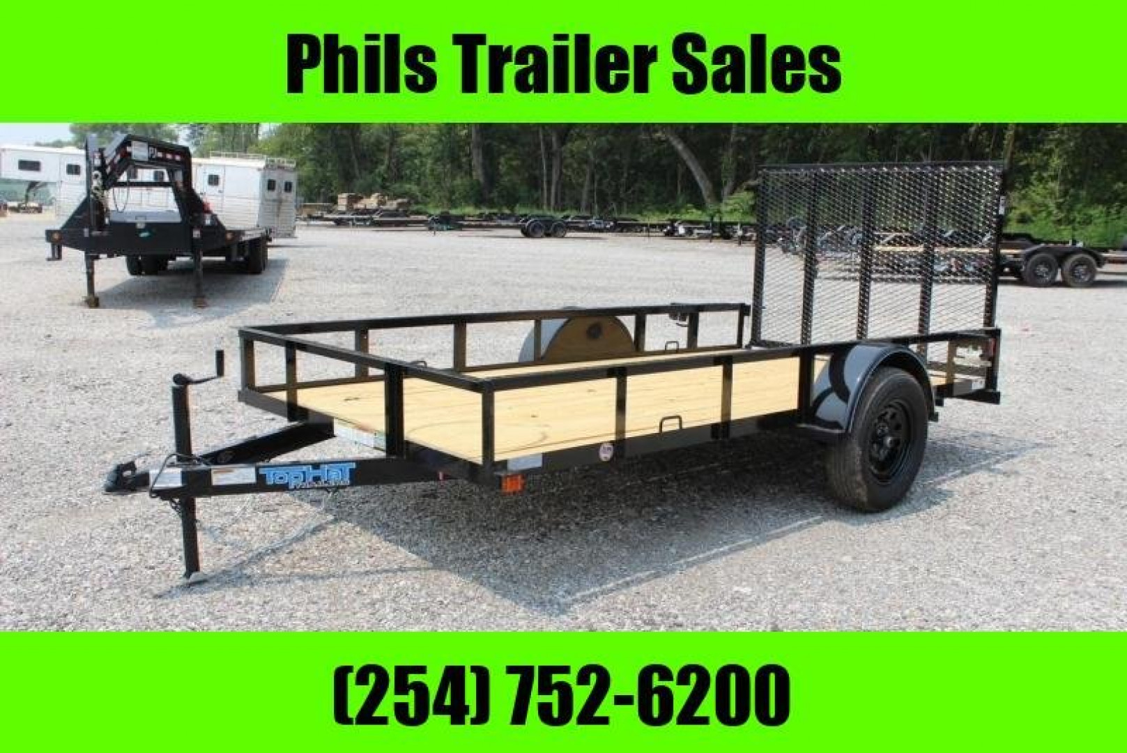 New TOP HAT TRAILERS UTILITY TRAILER 5 X 10 REAR GATE FLATBED TRAILER ...
