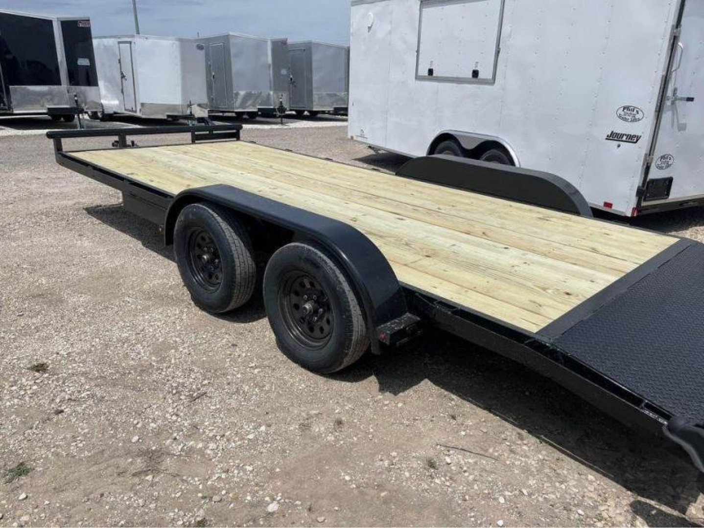 New Stanley Trailers NEW 18' OPEN CAR HAULER WOOD DECK OPEN TRAILER ...
