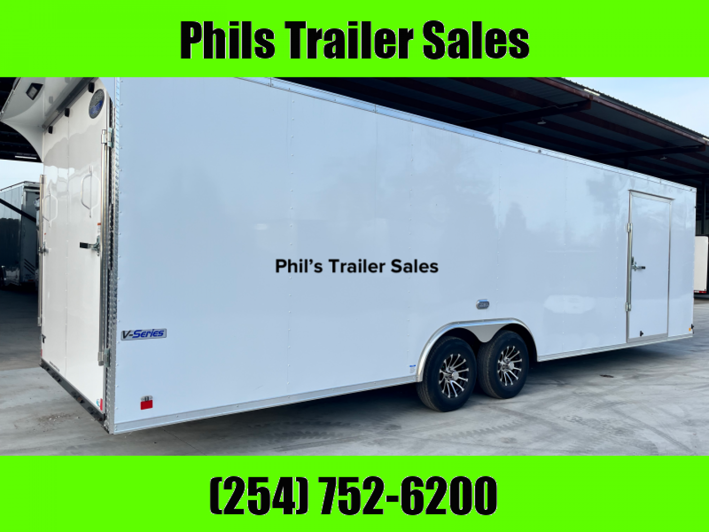 New CONTINENTAL CARGO 28 + V NOSE ALUMINUM WHEELS ENCLOSED TRAILER CAR ...