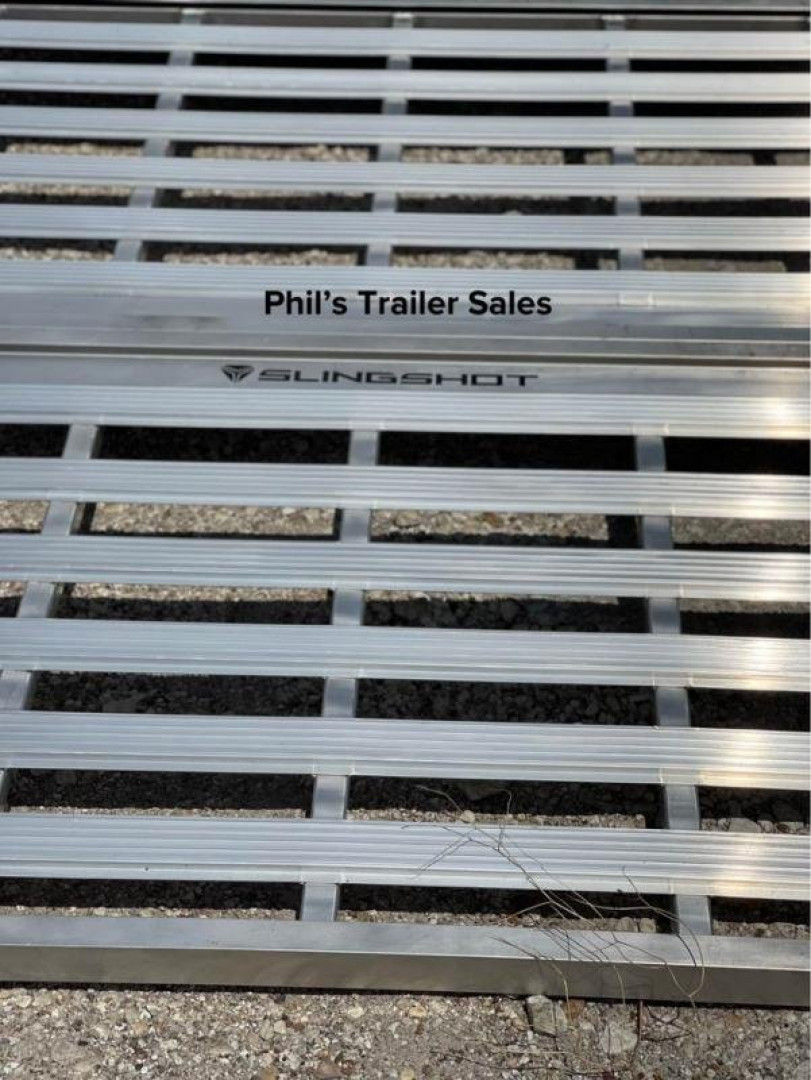 New ALL ALUMINUM 6.5x14 Utv trailer slingshot trailer 7 ft ramp Utility ...