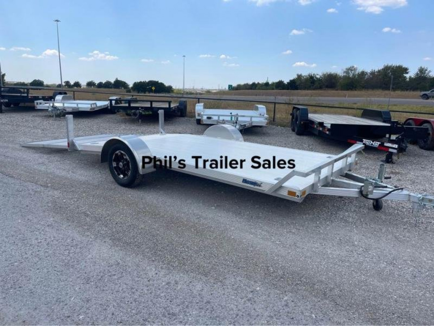 New ALL ALUMINUM 6.5x14 Utv trailer slingshot trailer 7 ft ramp Utility ...