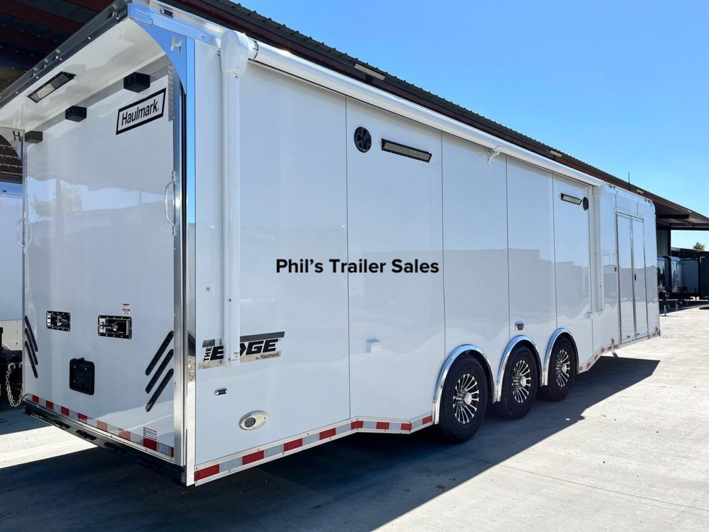 New 2025 HAULMARK 85X32 EDGE ENCLOSED CAR RACE TRAILER ELECTRIC AWNING TRAILER CARGO TRAILERS ...