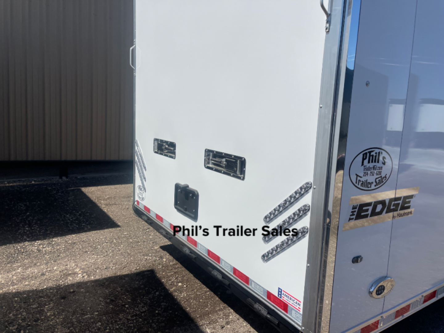 New HAULMARK 85X32 EDGE ENCLOSED CAR RACE TRAILER ELECTRIC AWNING ...
