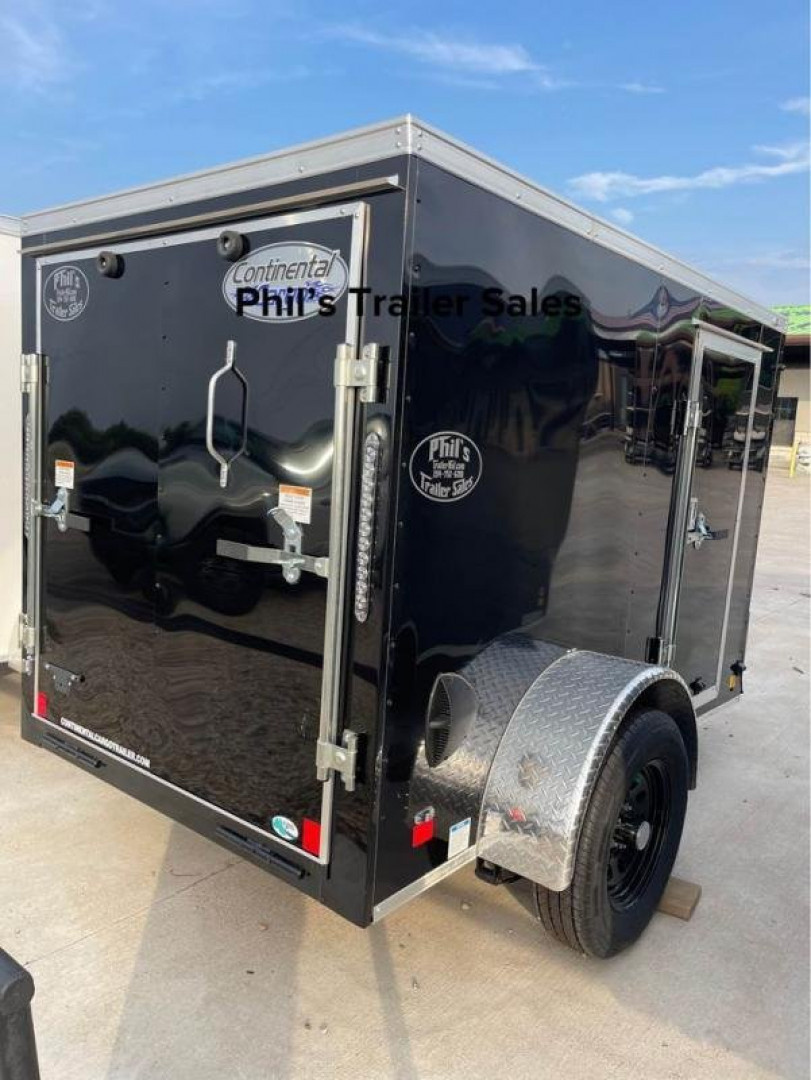 New CONTINENTAL CARGO 5X8 ENCLOSED TRAILER CARGO TRAILER RAMP NATIONAL ...