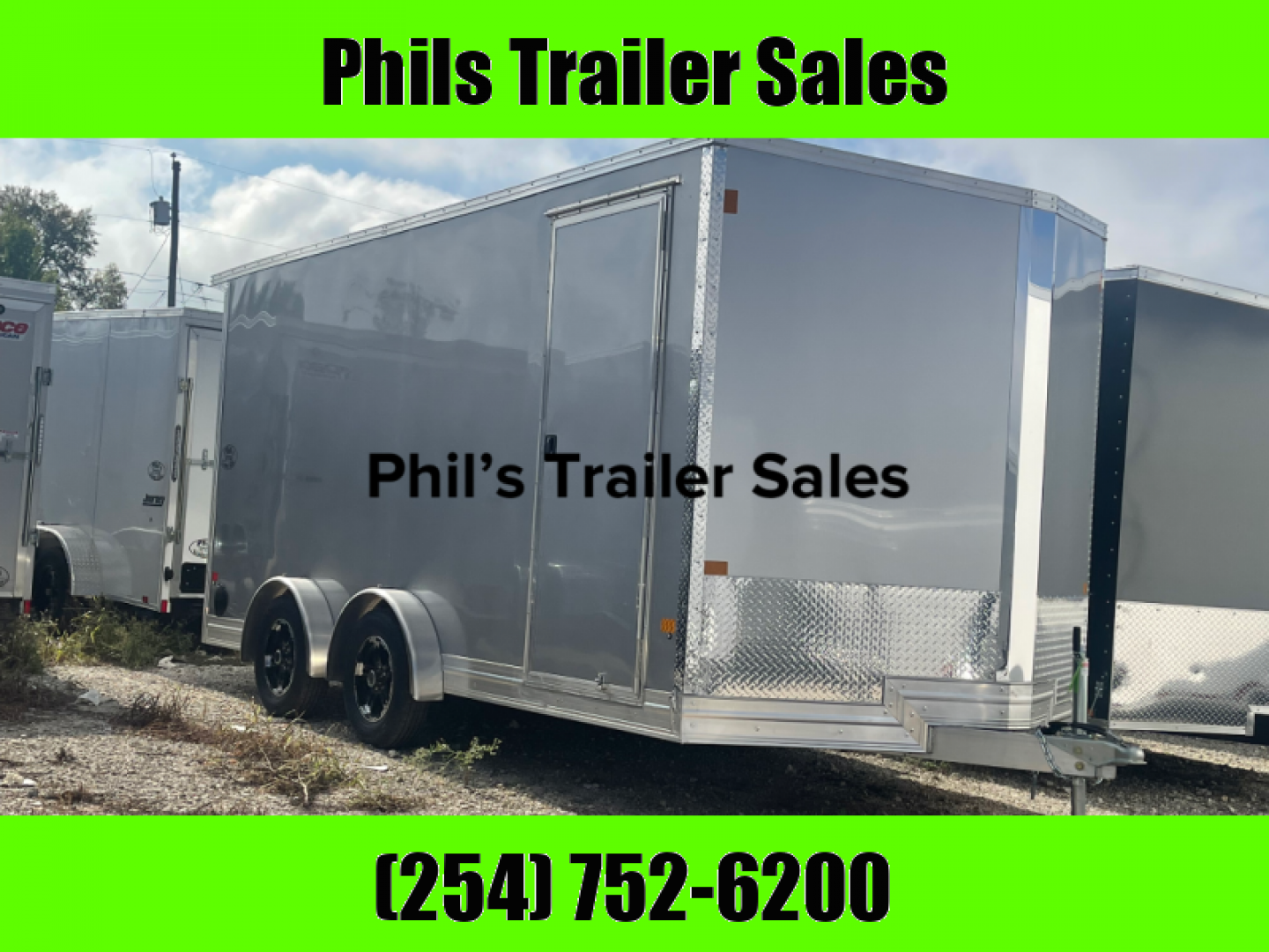 New EZ HAULER NEW 7.5X16 V-NOSE ENCLOSED TRAILER MOTORCYCLE CARGO ...