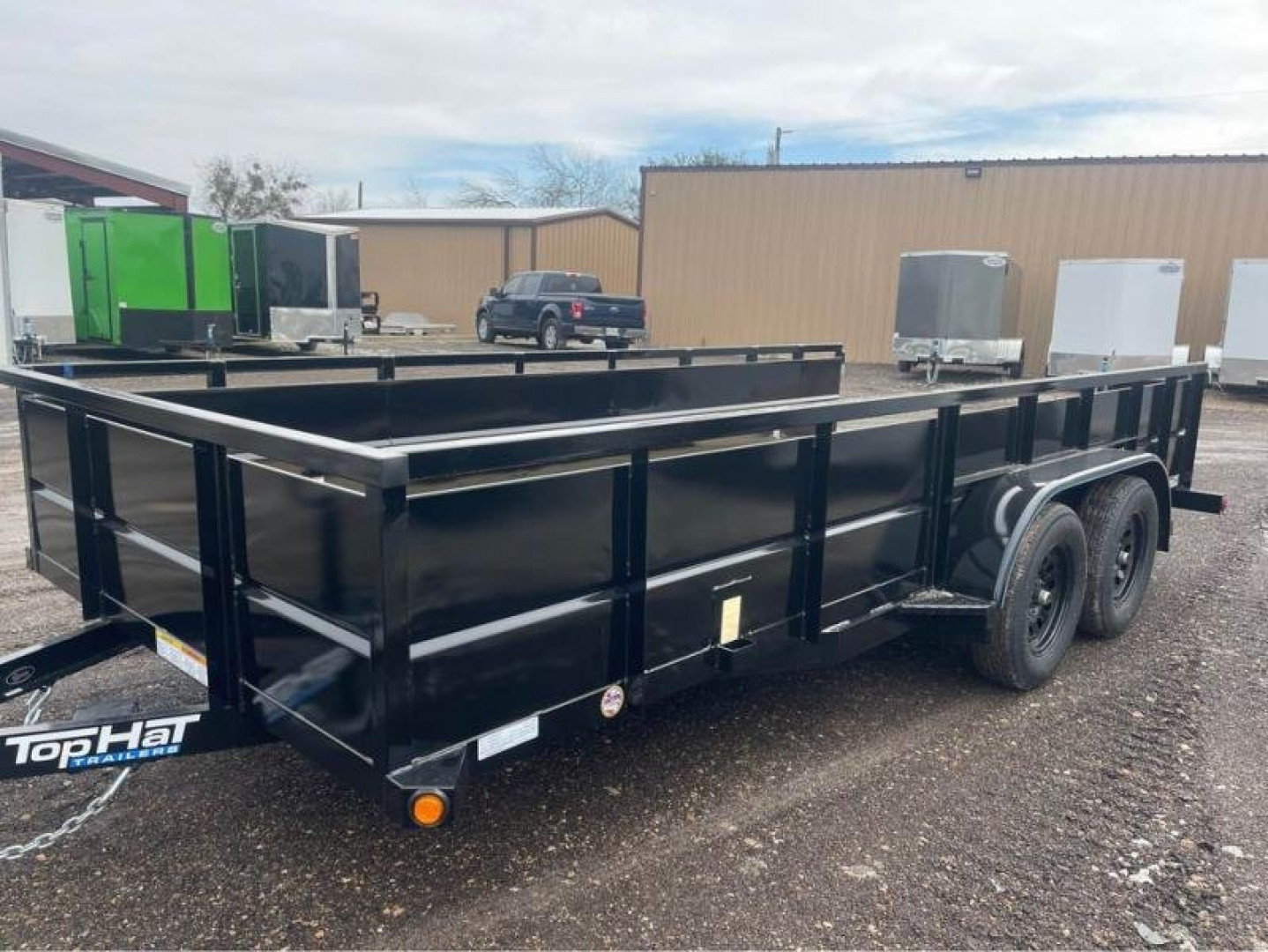 New Top Hat Trailers 83X16 24" STEEL SIDES Top Hat Trailers Utility ...