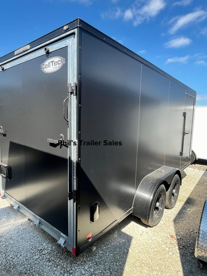New Cell-Tech Trailers NEW 7X16 V-NOSE ENCLOSED TRAILER CARGO TRAILER ...
