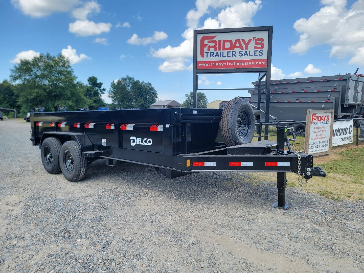 New 2025 Delco Trailers D3 16' x 83" Dump Trailer