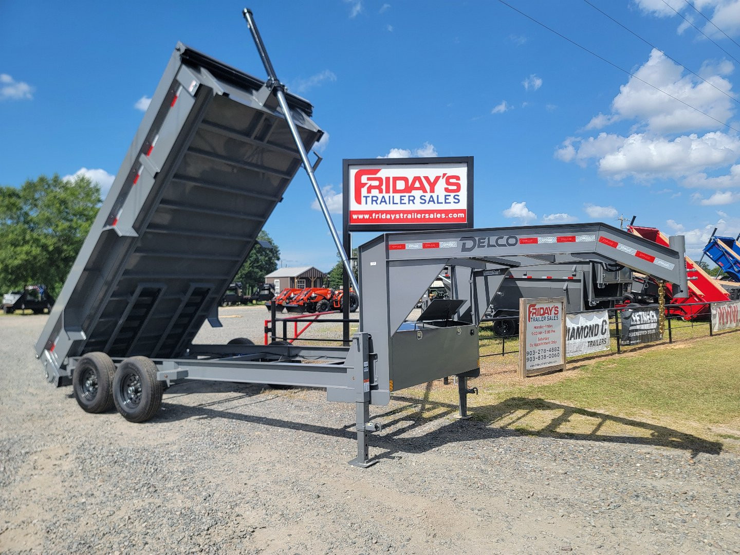New 2025 DELCO TRAILERS D6 16' x 83" 14k Dump Trailer with Telescoping ...