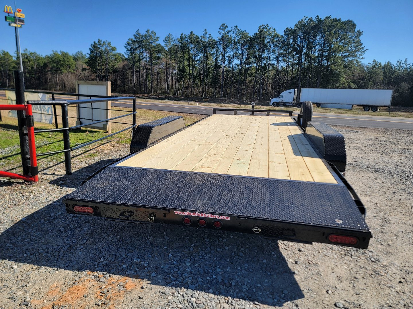New 2025 Double A Trailers 20' x 83" Wood Floor Car Hauler