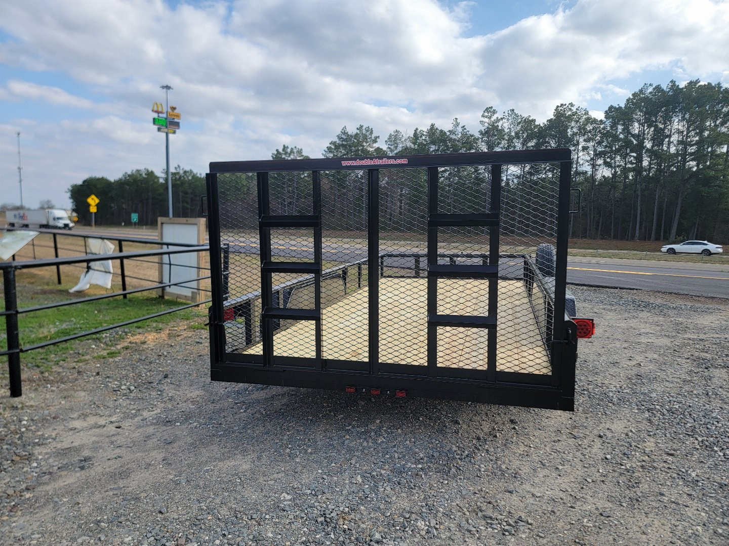 New 2025 DOUBLE A 16'x83" Tandem Axle Pipe Top w/ Tailgate Utility ...