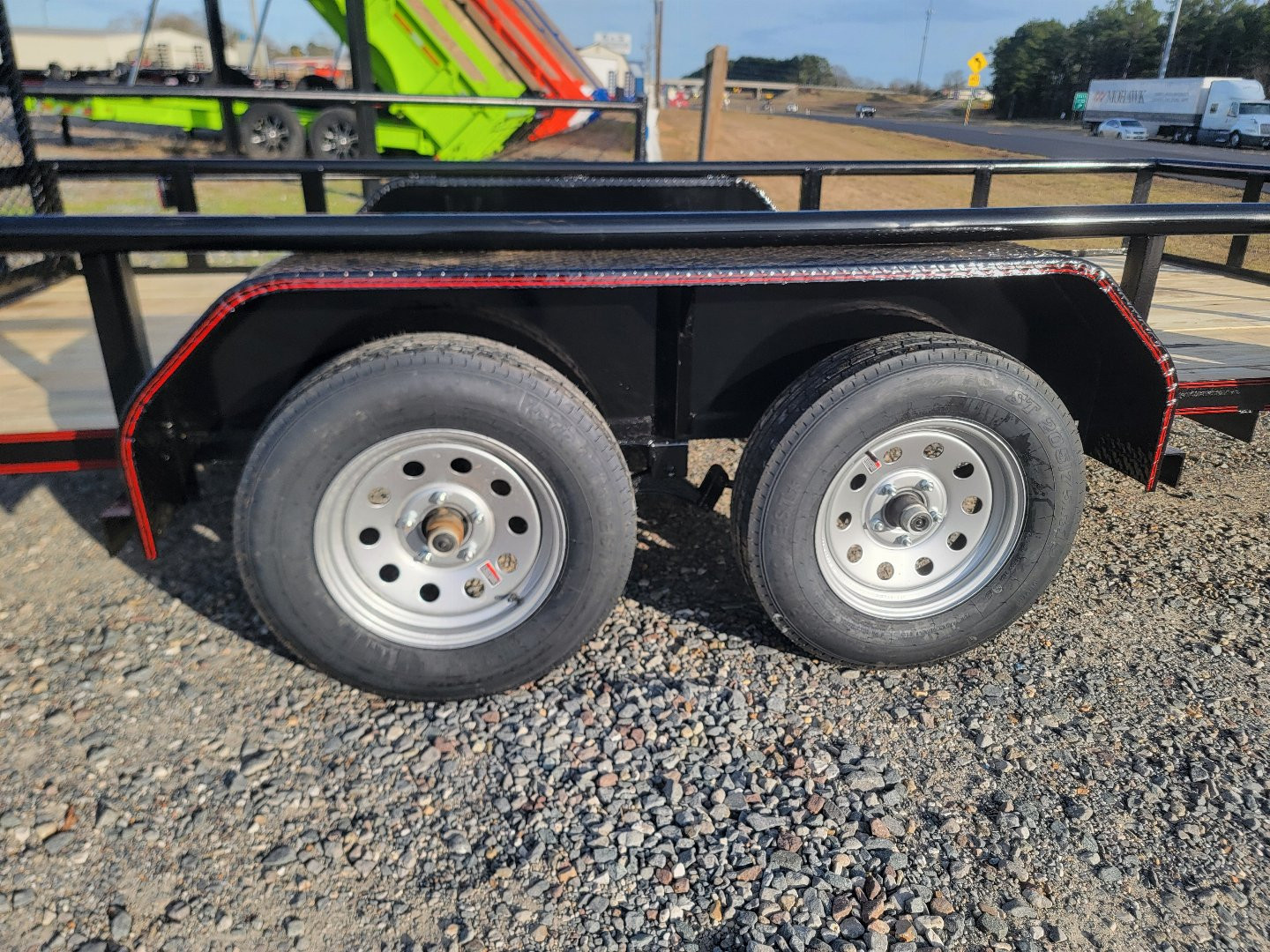 New 2025 Double A 14'x77" Tandem Axle Pipe Top w/ Tailgate Utility ...