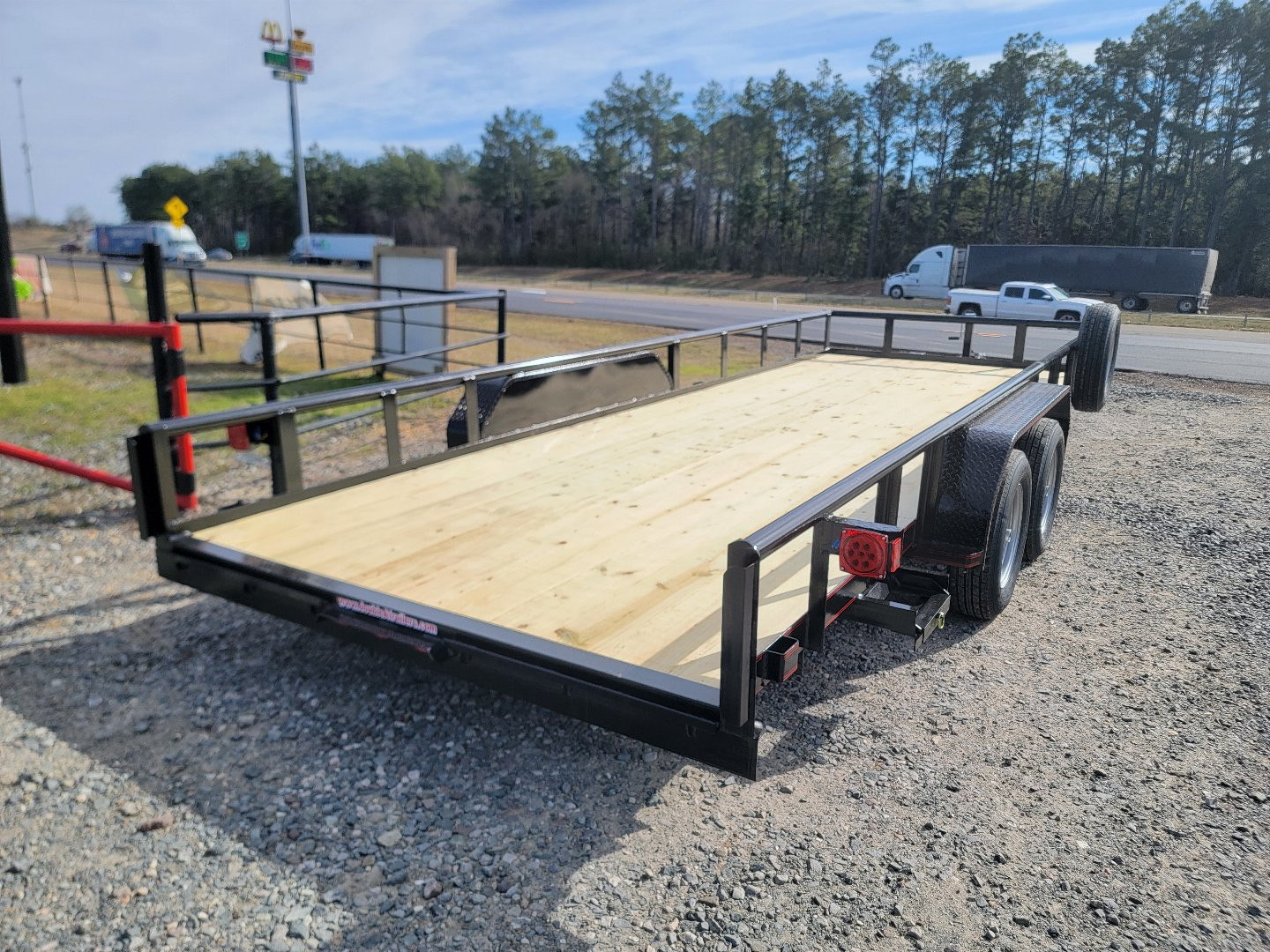 New 2025 Double A 20'x83" Tandem Axle Pipe Top Trailers with Slide In ...