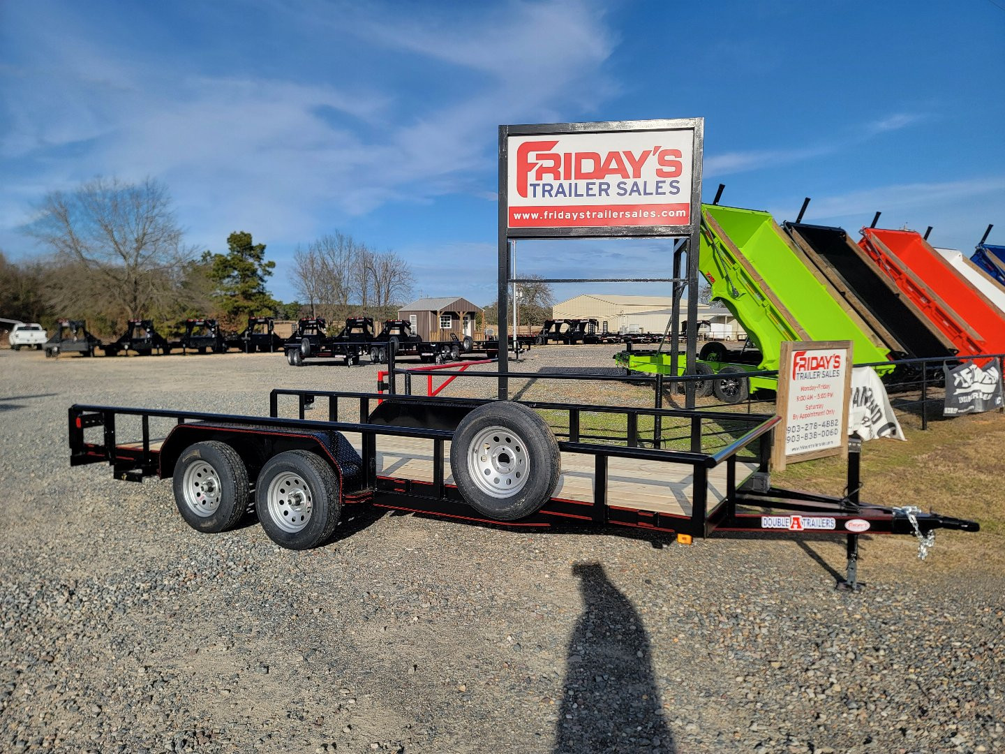 New 2025 Double A 18'x83" Tandem Axle Pipe Top