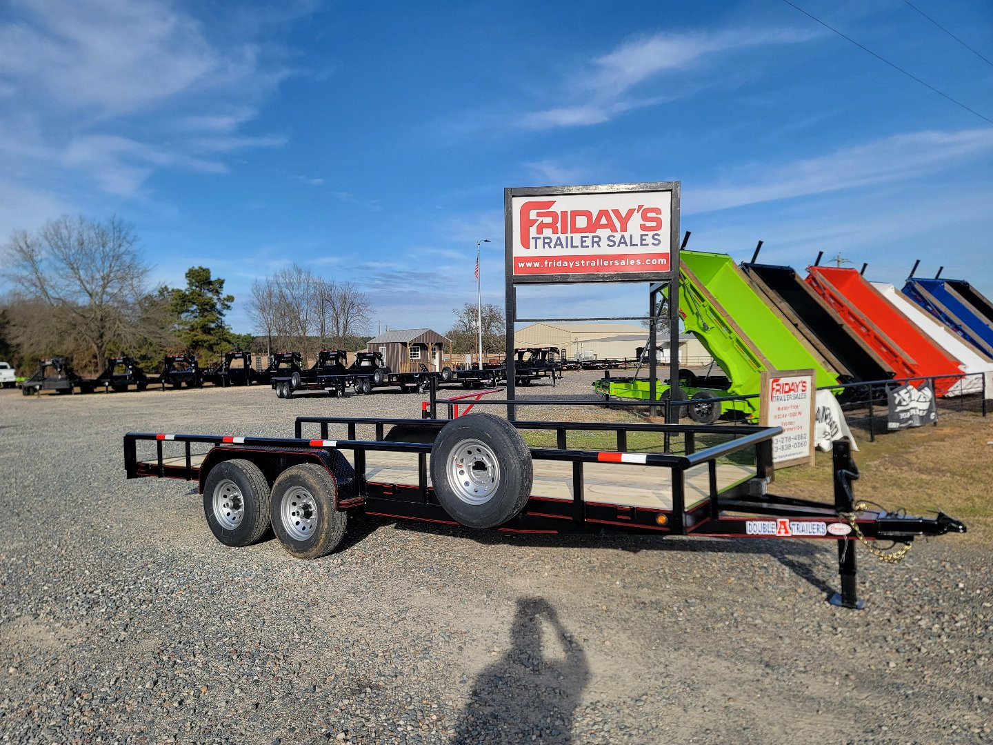 New 2025 Double A 20'x83" Pipe Top Trailers with 7k Axles Utility ...