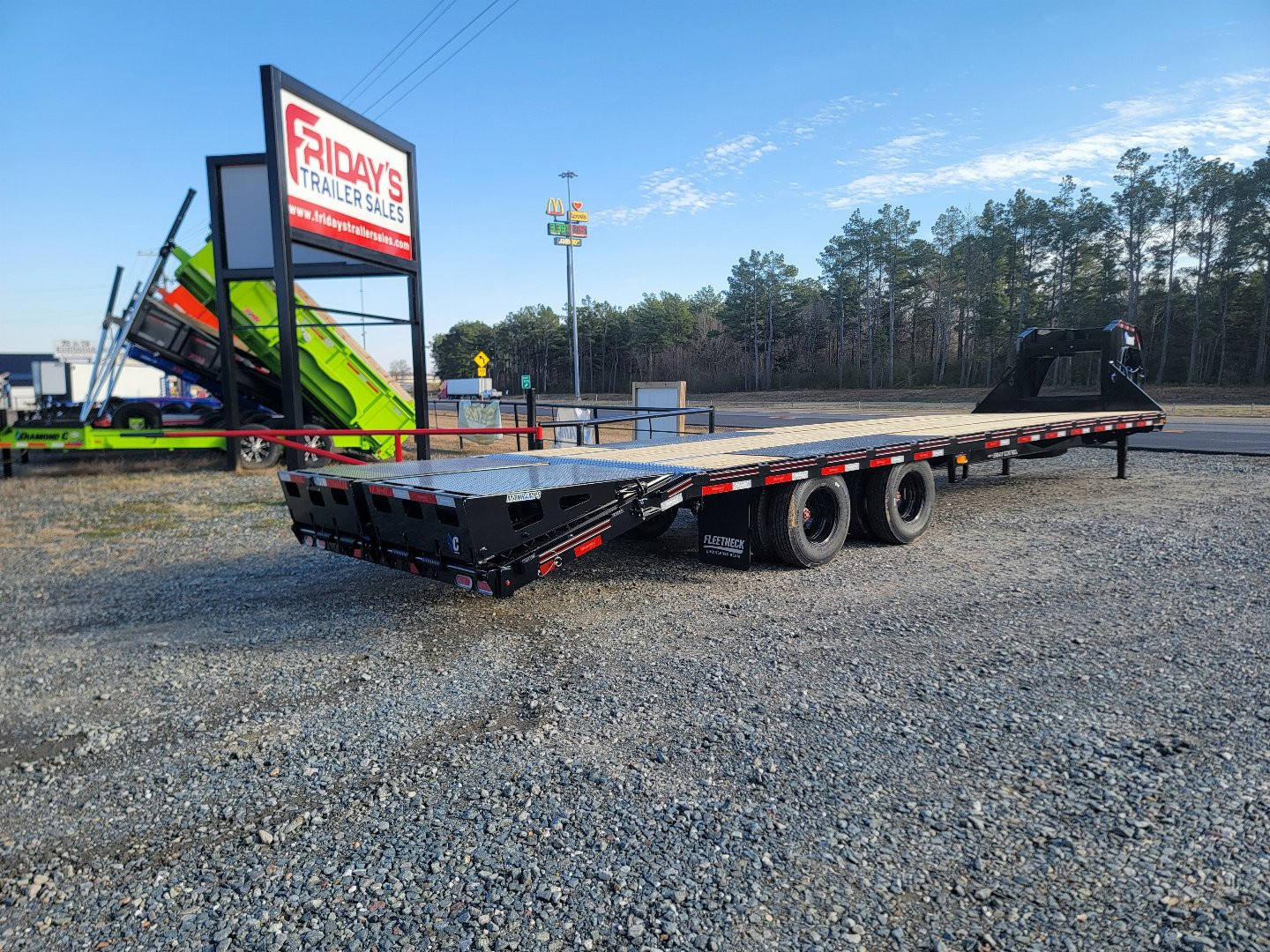 New 2025 Diamond C Trailers FMAX210 32' x 102 with Max Ramps Equipment ...